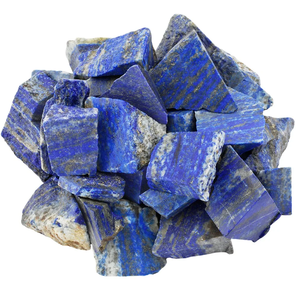 TUMBEELLUWA 1lb (460g) Natural Lapis Lazuli Raw Rough Stone for Cabbing ...