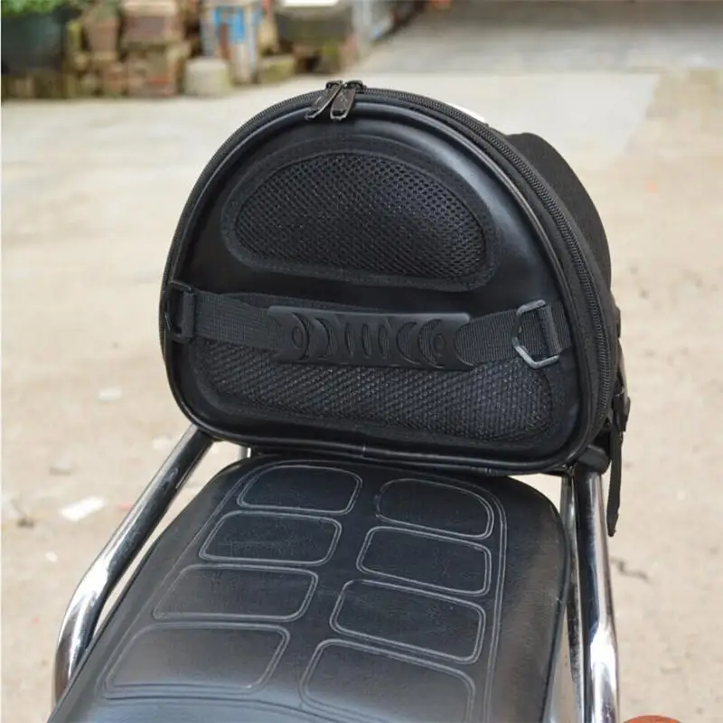 Motorcycle Rear Seat Bag Waterproof Luggage Tail Bags Helmet Saddlebag ...