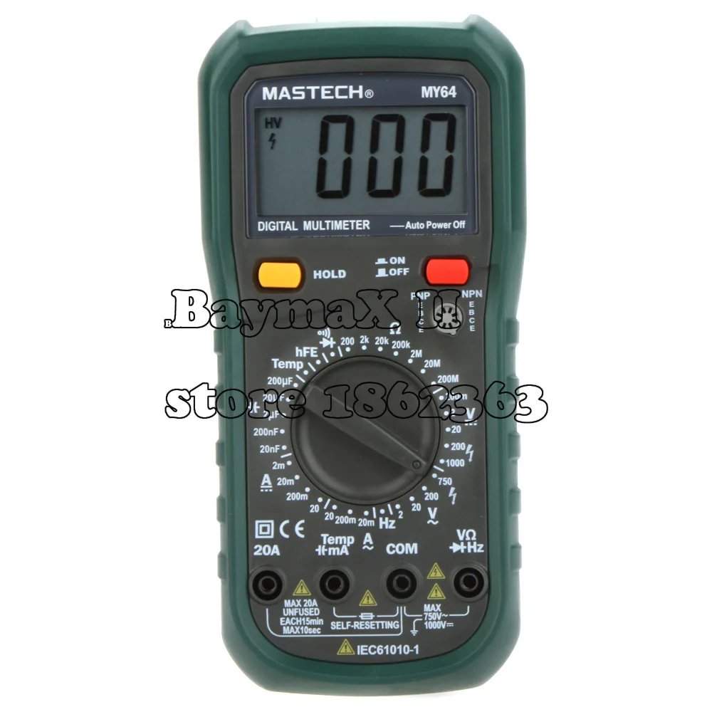 Mastech MY64 multímetro Digital DMM frecuencia capacitancia temperatura ...