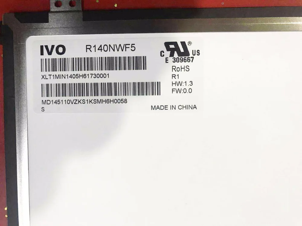 NEW Panel Replacement For 14.0" EDP 40 pins LED FHD 1920X1080 TOUCH ...