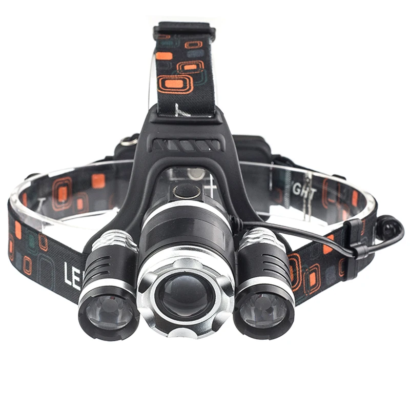 3 LED Headlight 8000 Lumens Cree XM L T6 Head Lamp High Power LED ...