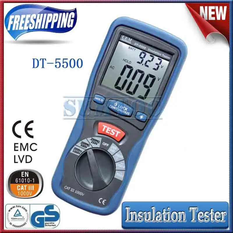 Free Shipping!Insulation Tester CEM DT 5500|tester ph|tester 2tester ...