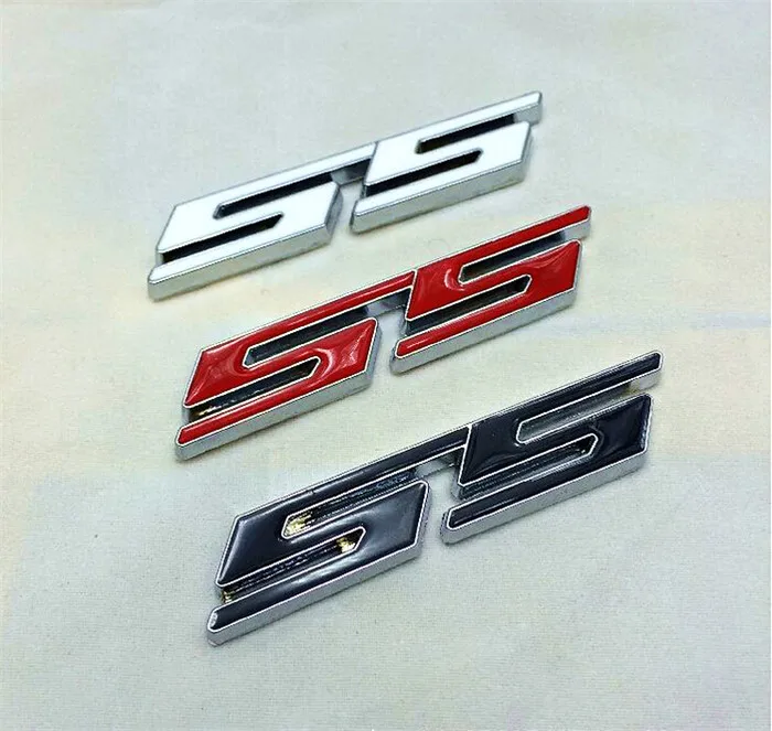 2pcs/Lot Car Body Styling Rear Tail Stickers With Red Black White SS ...
