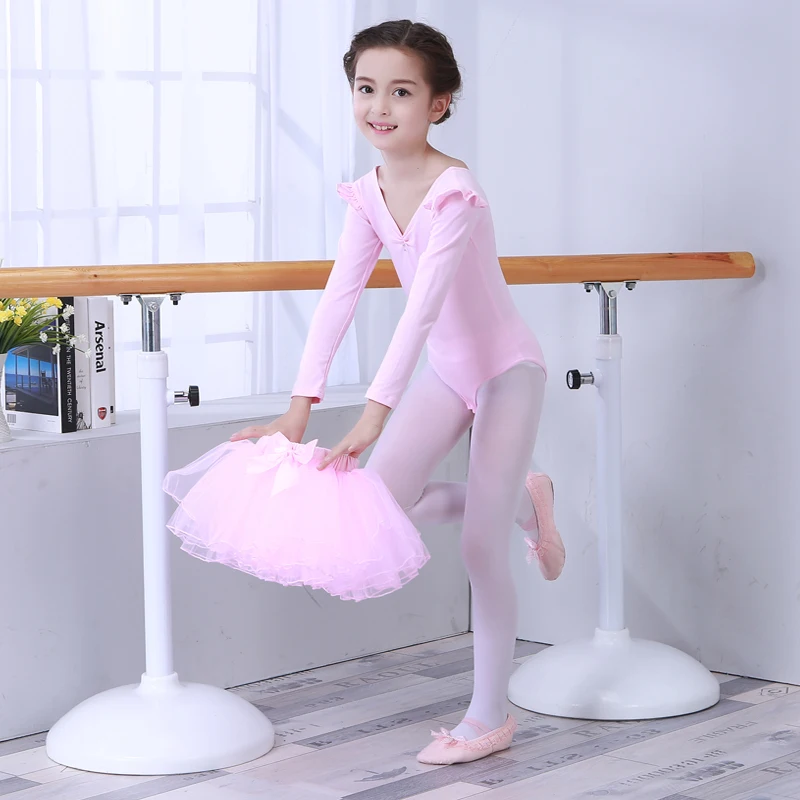 Girls' Dancing Clothes 2pcs Jumpsuit and Skirt Kids Ballet Dance ...