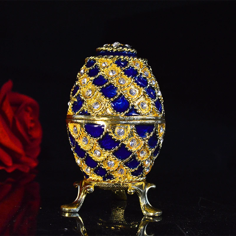 Qifu Blue And Gold Color Elegant Gift Boxes For Jewellery - Jewelry ...