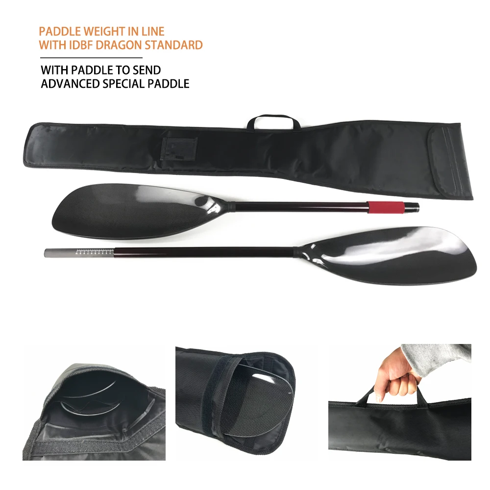E-series Paddle 2 Piece Carbon Fiber Split Kayak Paddle With 10cm ...