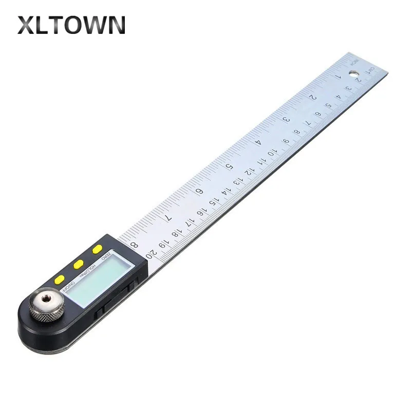 Xltown Digital stainless steel electronic angle scale protractor ...