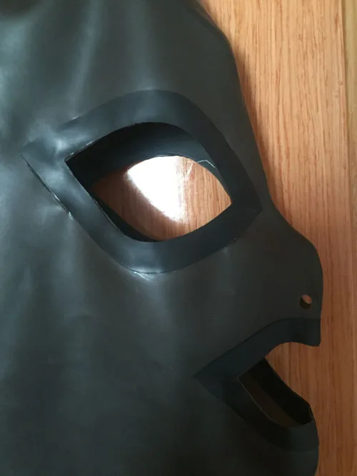 Crazy club_Sexy Latex Hood Transparent splice Mask With Open Eyes with ...