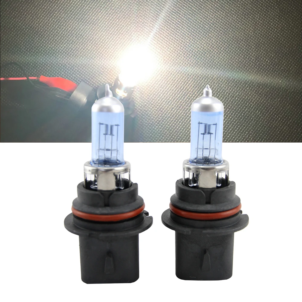 2 개/몫 9007 HB5 6500K 슈퍼 화이트 할로겐 헤드 라이트 전구 80/100W 12V|bulb 240v|hid ...