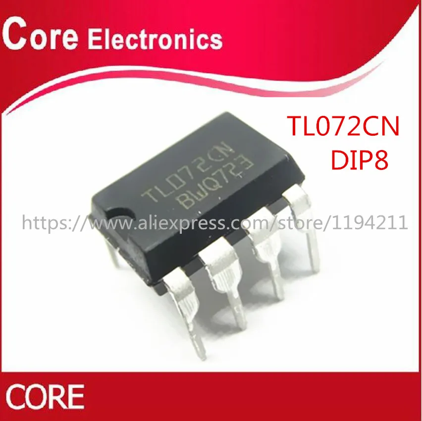 100 piezas TL072CP DIP8 TL072 DIP TL072CN IC nuevo y original|op amp|amplifier amp - AliExpress