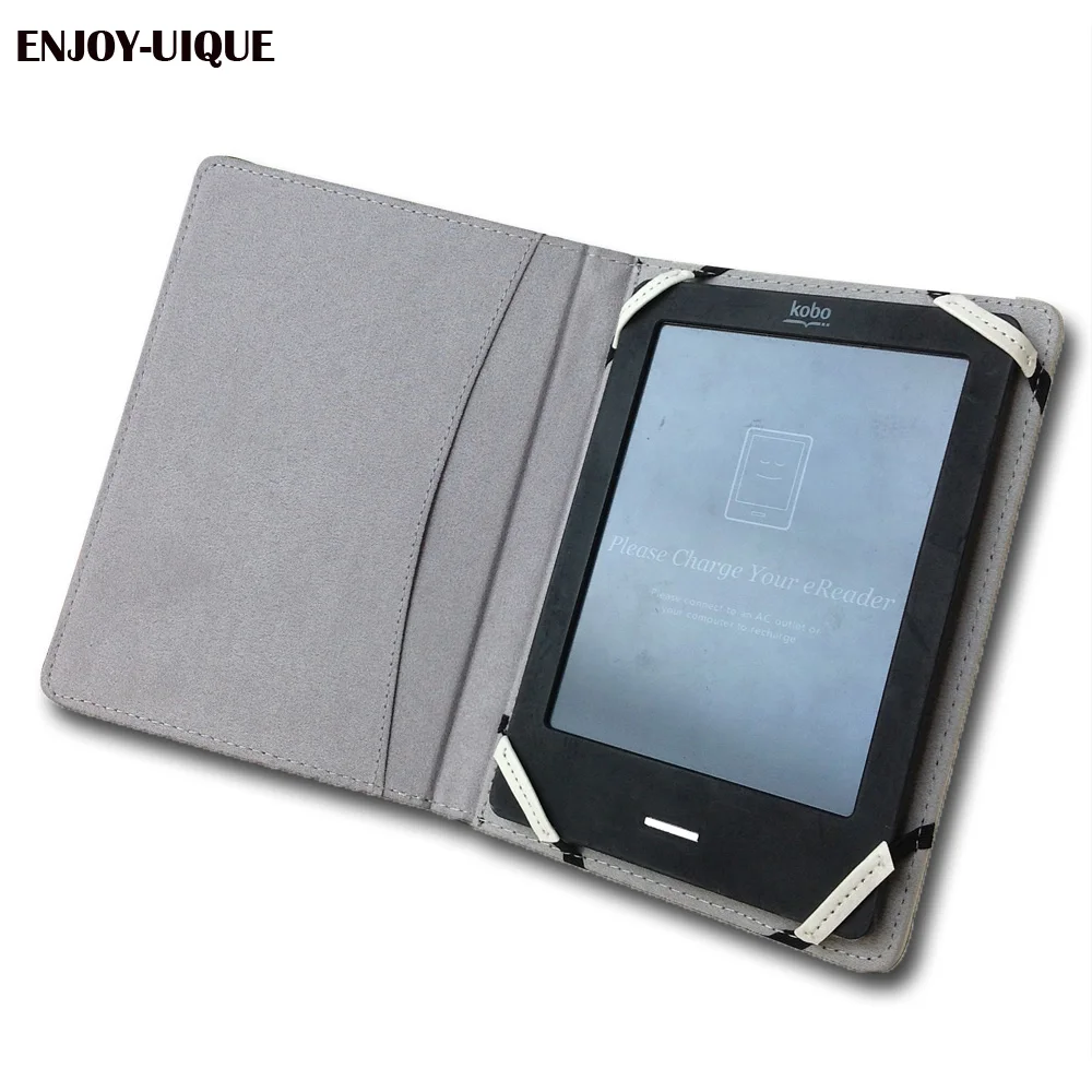 For Icarus Illumina E654BK 2016 Case PU Leather Cover 6" eReader Pouch ...
