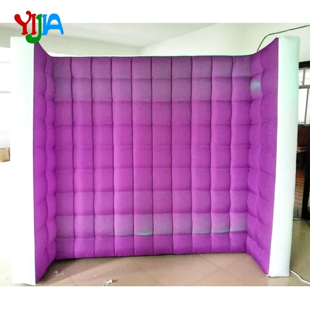 Curve Wall Multi Color With White Inflatable Wall backdrop with LED ...