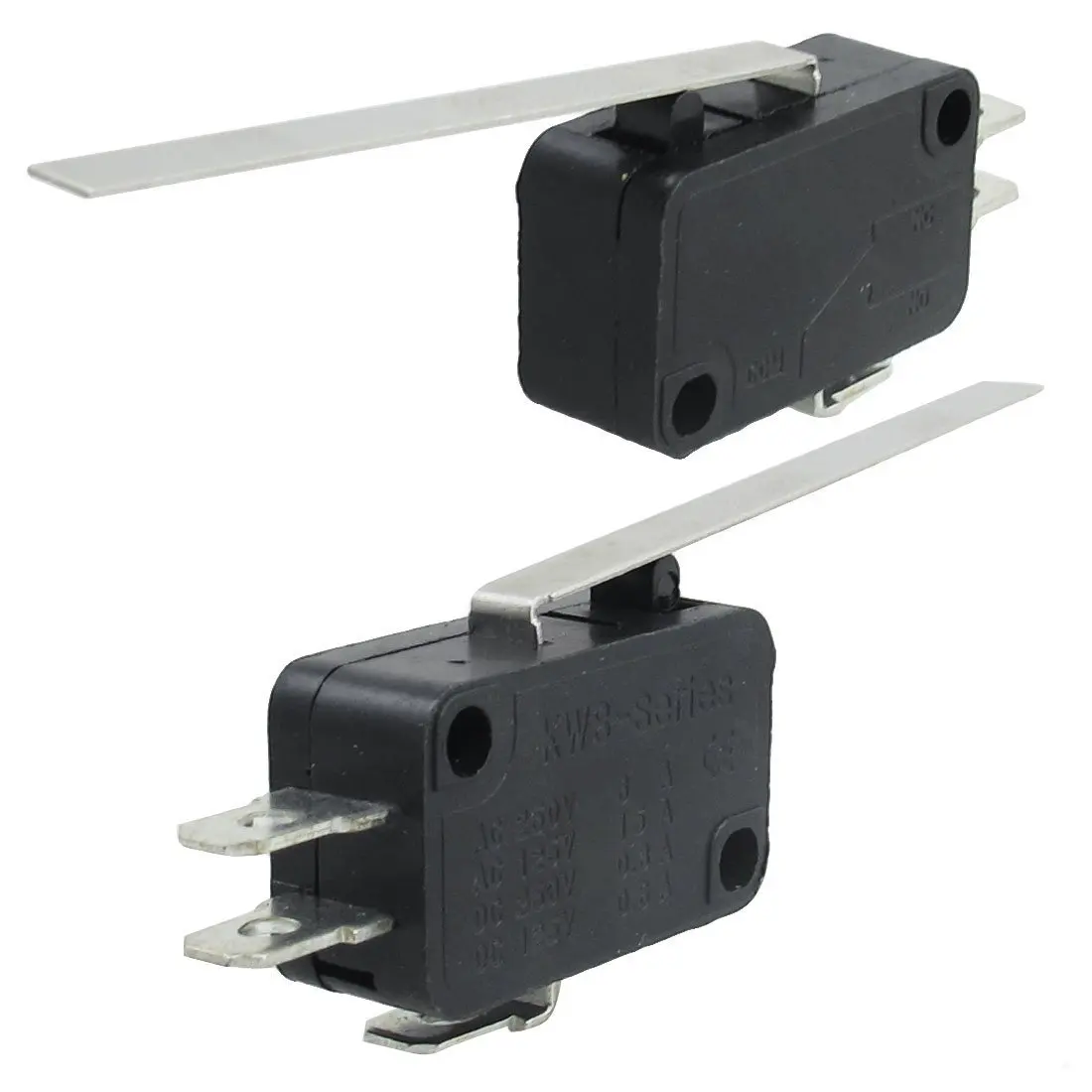 New Long Straight Hinge Lever 3 Pins Basic NO NC Momentary Micro Switch ...