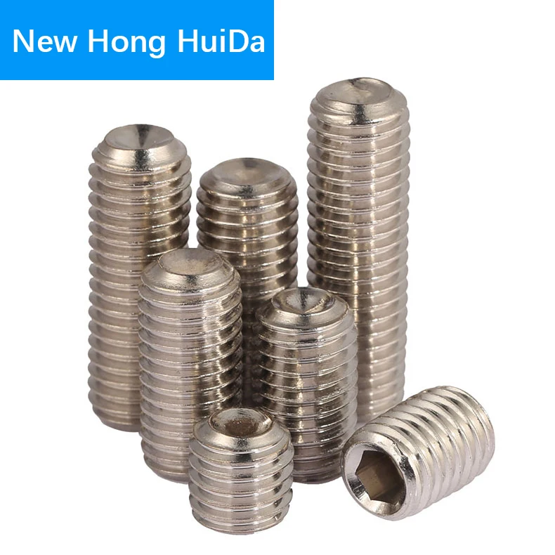 Hex Flat Head Socket Cap Set Grub Screw Inner Hexagon Metric Thread ...