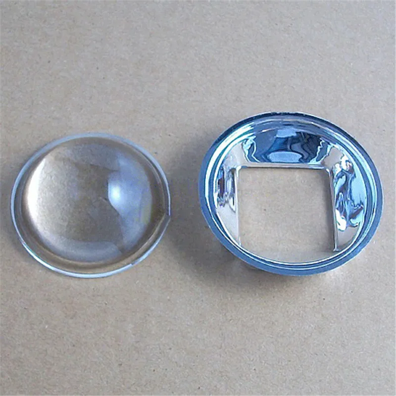 2sets 44mm Diameter Optical Glass Aspheric LED Focal Length 20mm Plano ...