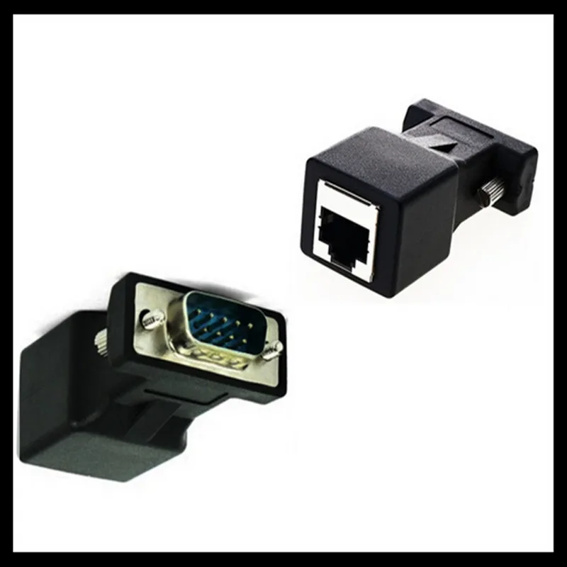 DB9 Male/Female to RJ45 Female DB9 to RJ45 Adapter Connector rs232 ...
