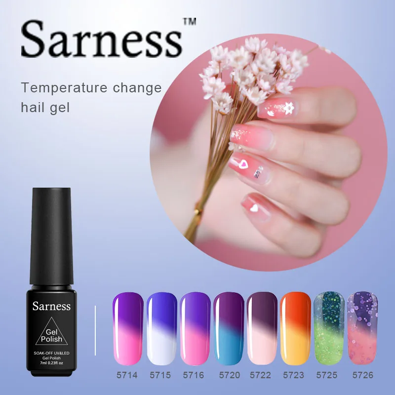 Sarness Home Manicure Soak Off Fingernail Polish Changing Color Thermo ...