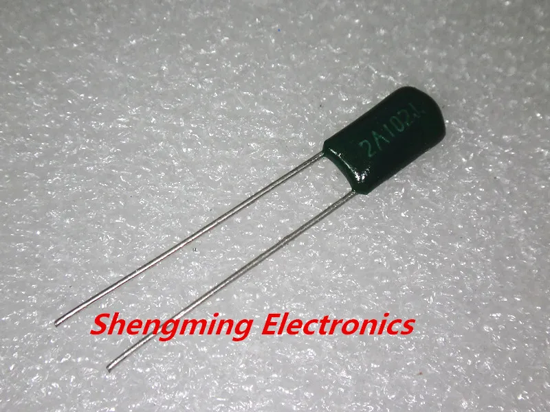 1000pcs 2a102j 100v 0.001uf 1nf Polyester Film Capacitor - Capacitors ...