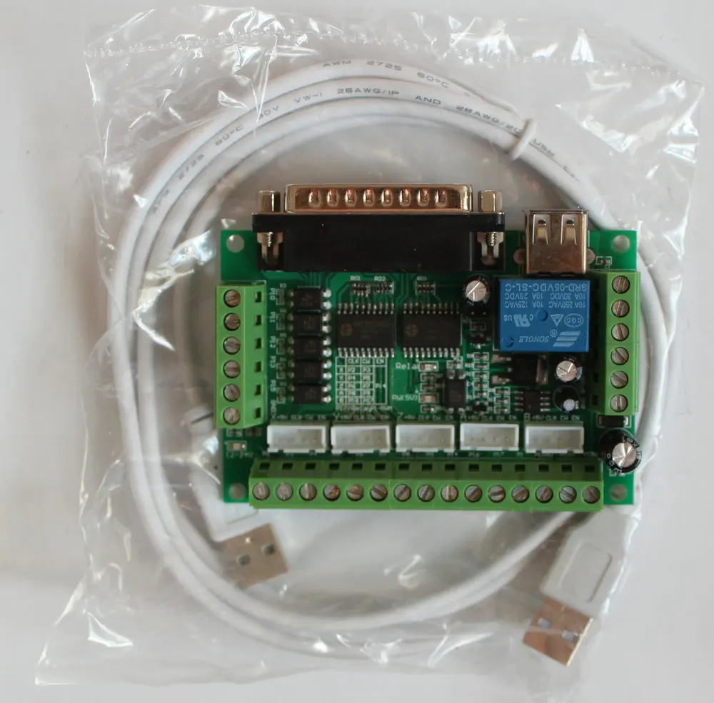 MACH3 engraving machine interface board 5 axis cnc stepper motor driver ...