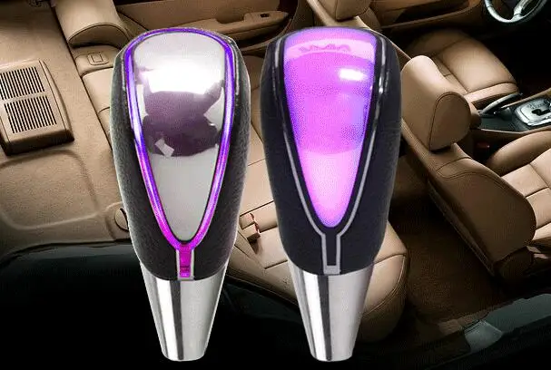 Purple Color Auto Car Touch Activated Changeable Led Manual Mt Gear ...