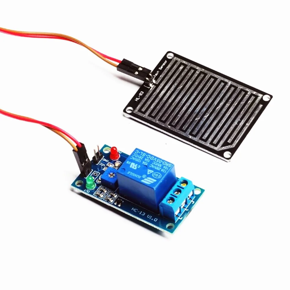 5v Raindrops Controller Module Rain Sensor Module Foliar Moisture In
