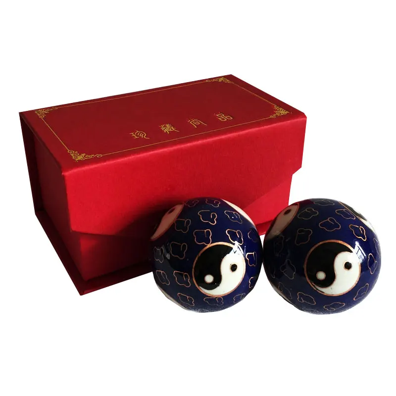 Cloisonne fitness ball handball hollow ring tone Tai Chi health ball ...