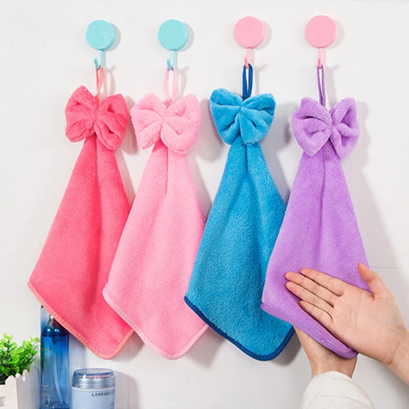 Lovely Cartoon Children Hand Dry Towel For Kids Kitchen Bathroom Kid ...