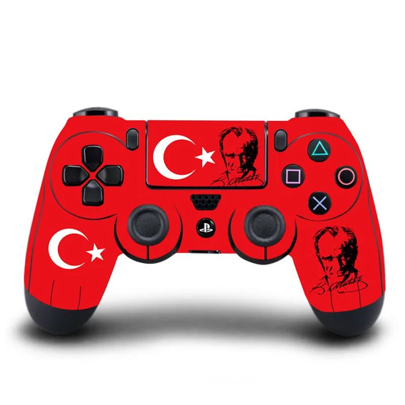 Turkey Flag Skin Sticker for PS4 Controller - ConsoleSkins.co