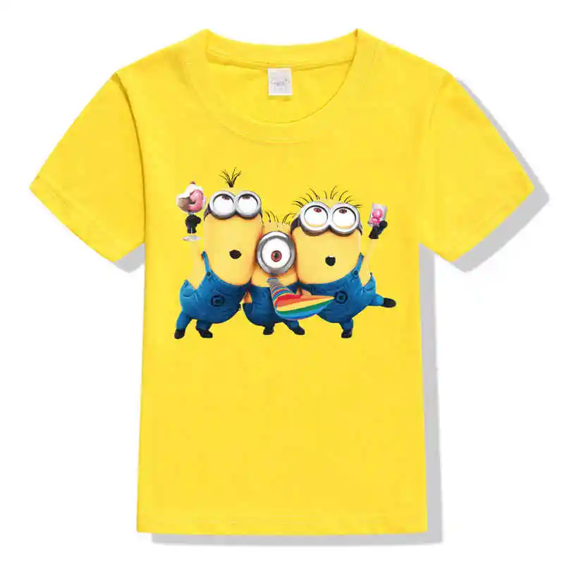 Купить Мультфильм новый дизайн мультфильм миньоны одежда дети футболки ...