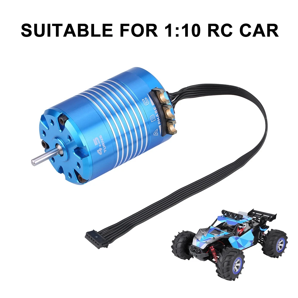 RC Car 540 Motor 2 Poles 540 4.5T 13.5T Sensored Brushless Motor RC ...