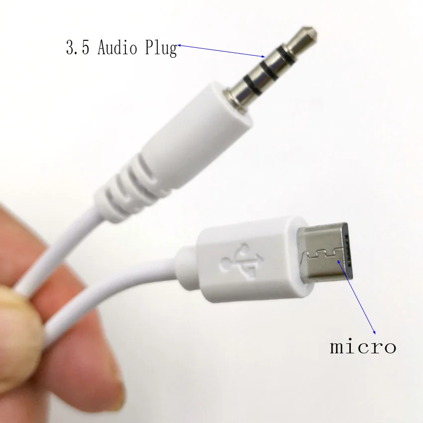 3.5mm audio plug to USB 2.0 mini micro Plug Male Connector Converter ...