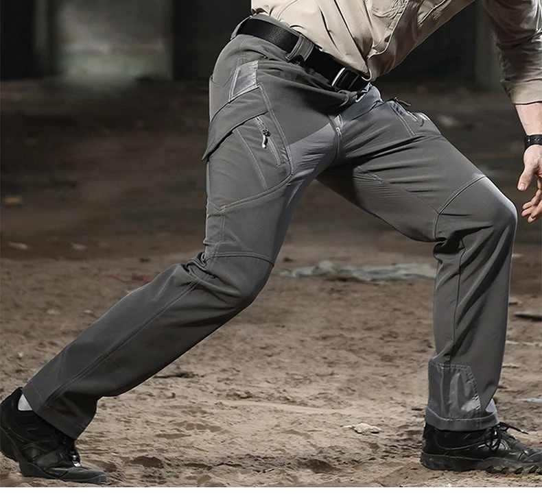 TACVASEN IX9 Мужская зимняя тактическая одежда повседневные брюки-карго военные тепловые ...