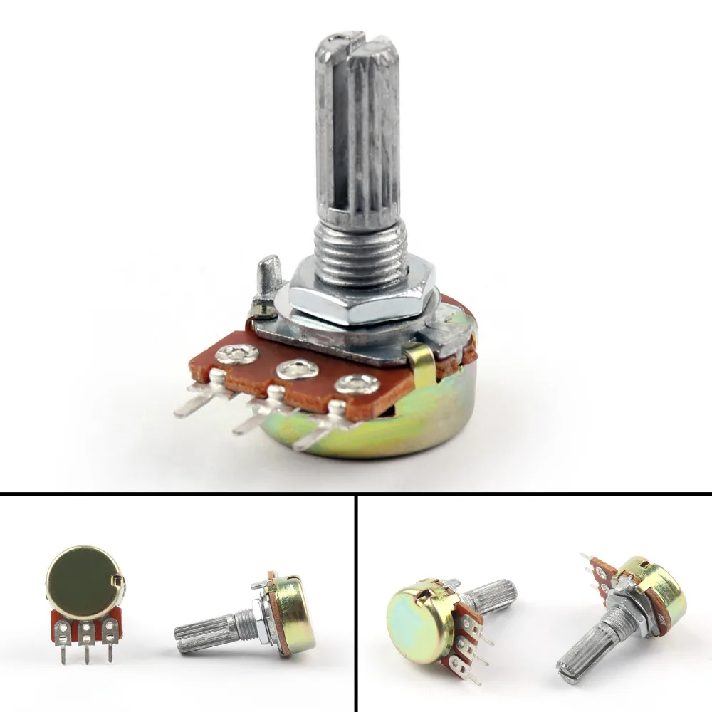 Areyourshop B202 B2K 2K Ohm 3Pin Adjustment Single Linear Rotary ...