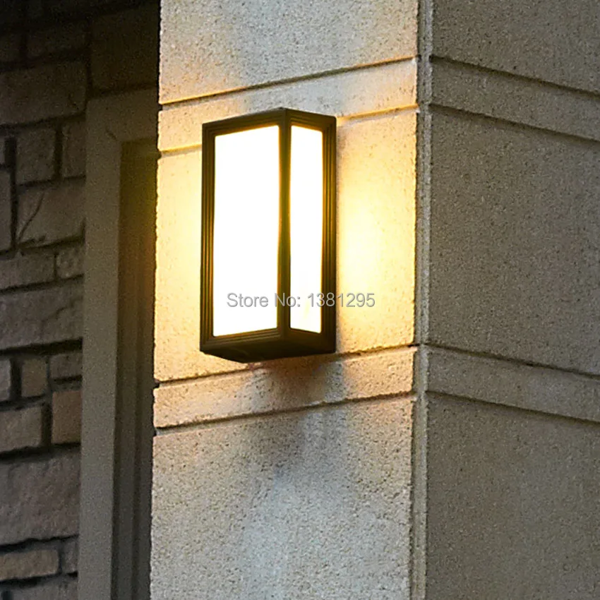Luminária De Parede Led Externa À Prova D'água, Lâmpadas E27 De 9w ...