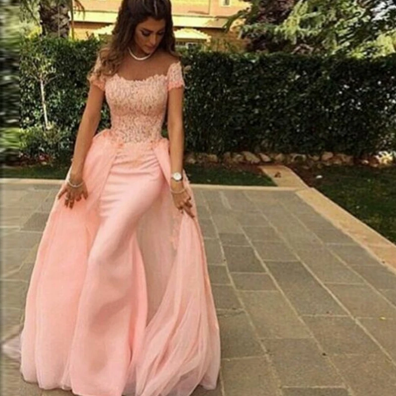 2016 Evening Dress A line Long Prom Dress with Appliqued vestidos de ...