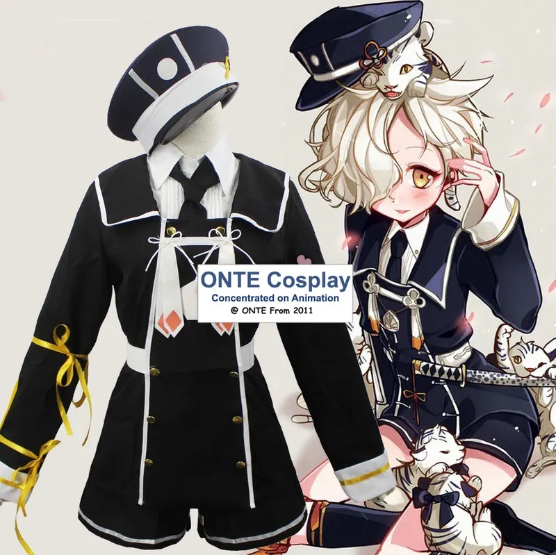 Fashion Games Touken Ranbu Online Gokotai Tiger Cosplay Costumes Police