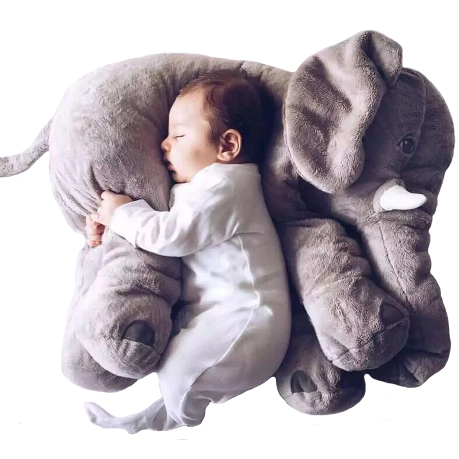 New Arrival 60CM One Piece Gray Elephant Plush Doll With Long Nose Cute ...