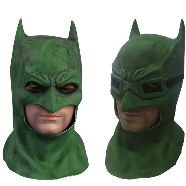 Realistic Halloween Full Face Latex Batman Mask Costume Superhero The ...