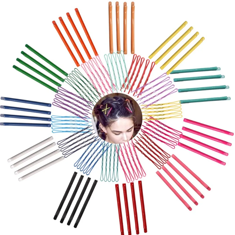 50-Pieces-Mix-Colorful-Bobby-Pin-Bobby-Hair-Pins-Hair-Styling-Clips-for ...