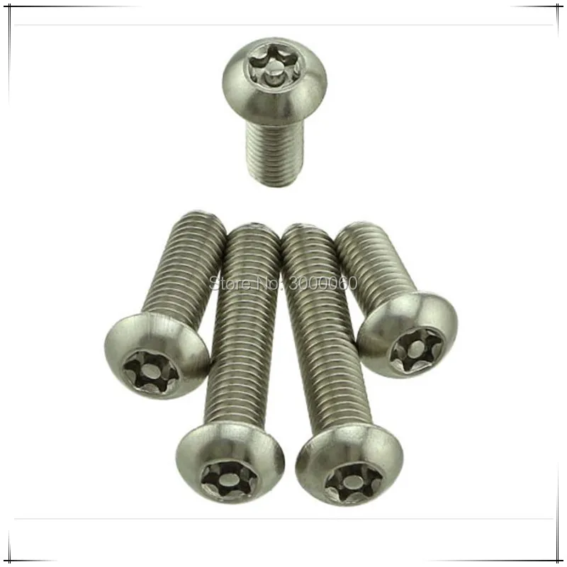 M4 Stainless Steel 304 Round Head Pin Torx Screw Safety Anti Theft ...