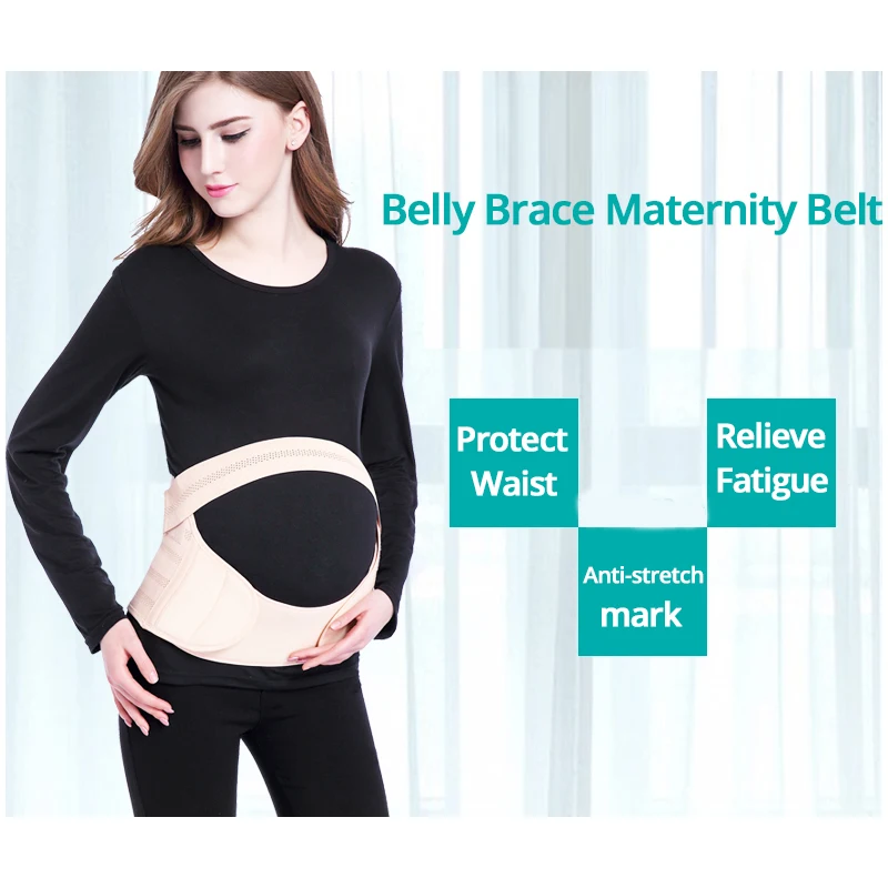 Breathable-Pregnant-Women-Abdomen-Waist-Belt-Maternity-Belly-Support ...