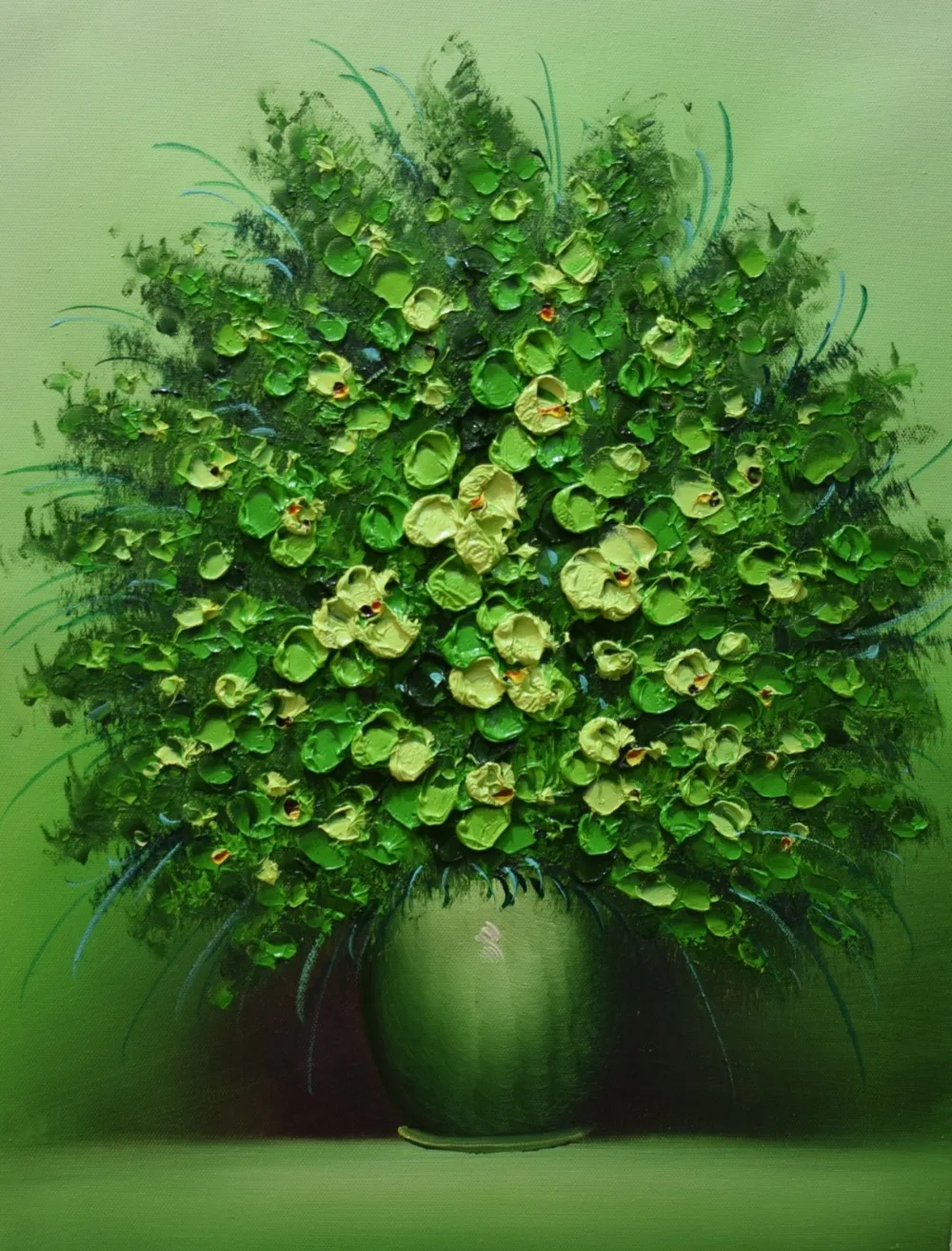 Handgemalte Abstrakte Blumen Leinwand Malerei Lavendel Bereich Landschaft Blume Ölgemälde ...