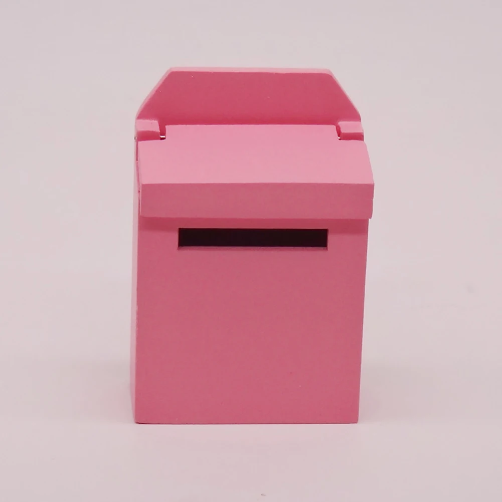 Tiny Cute Pink Mailbox Dollhouse Letters Perfect for mini mail and ...