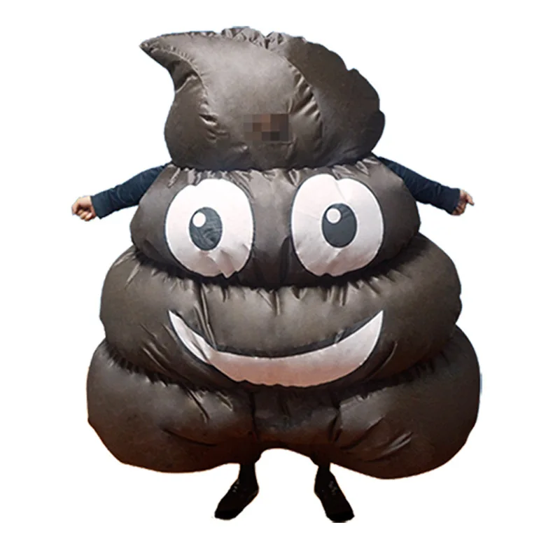 Inflatable Emoji Poop Pile Costume Adult Halloween Shit Stool Feces ...