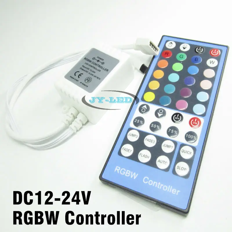 10 Set/lot DC12 24V RGBWW RGBW LED Controller 40 Key IR Remote ...