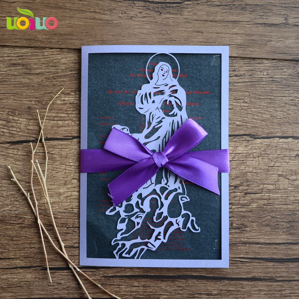 Christian-Wedding-Invitation-Card-Decoration-Laser-Cut-Jesus-Handmade ...