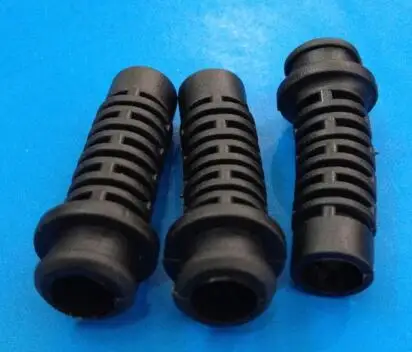 20pcs 34x6.5 Length 34mm bore 6.5mm Rubber Square Strain Relief Cord ...