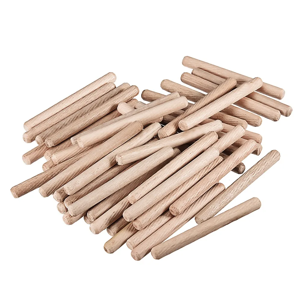 UXCELL 50pcs 8x30mm 8x60mm 8x80mm 10x40mm 10x50mm Beech Wooden Dowel ...