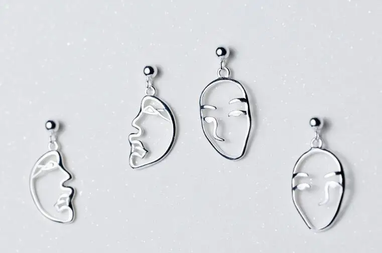 100-Real-925-Sterling-Silver-Fine-Jewelry-full-frontal-face-Side-Face ...
