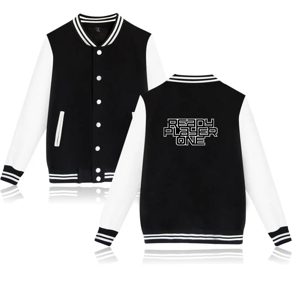 Ready Player One Jackets Spring Autumn College Baseball Jacket Harajuku ...